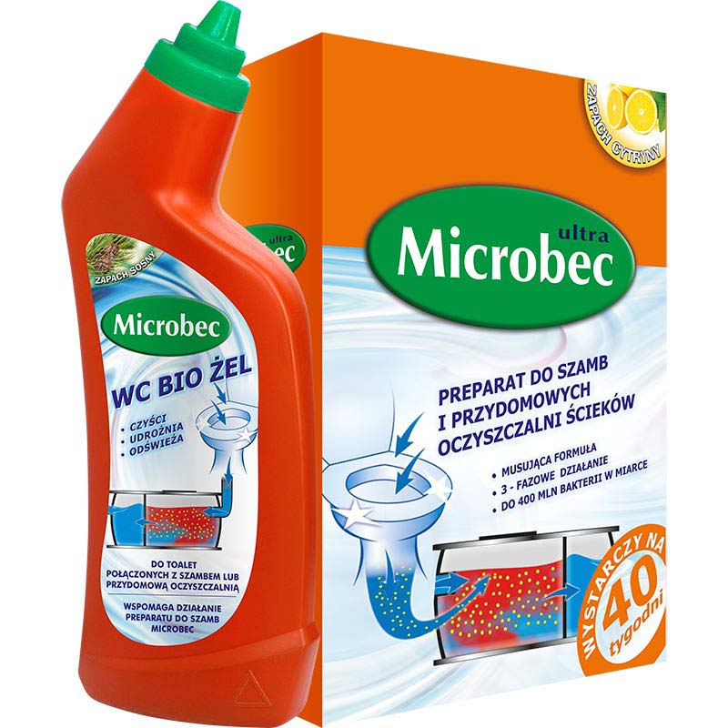 Microbec Ultra aktywator do szamb i oczyszczalni 1kg + gratis żel ...