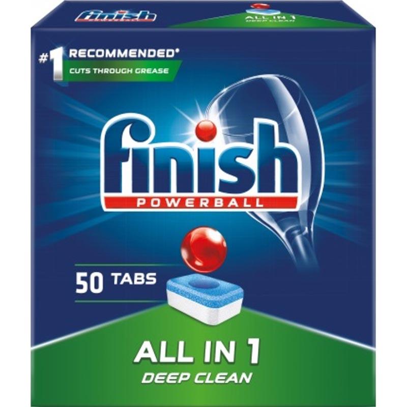 Finish All In 1 tabletki do zmywarek 50 sztuk Deep Clean - CzystySklep.pl