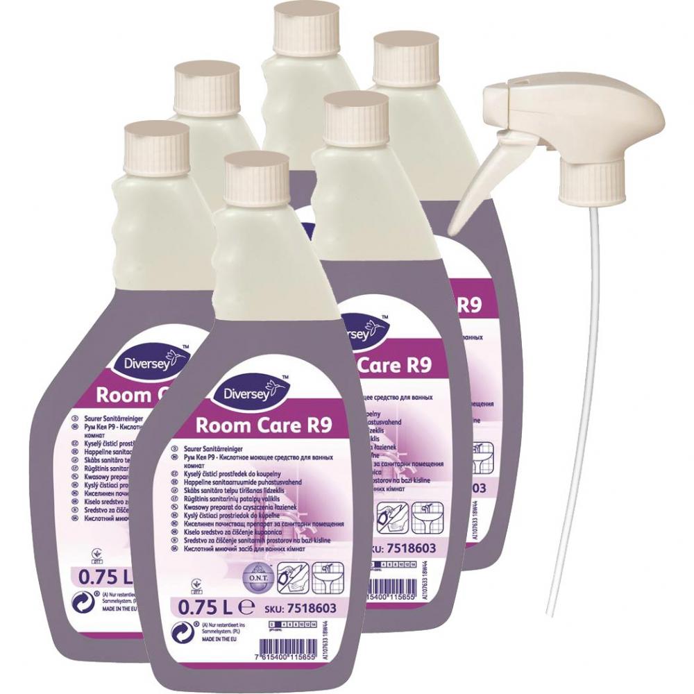 Diversey PAKIET Room Care R9 do czyszczenia łazienek 6x750ml ...