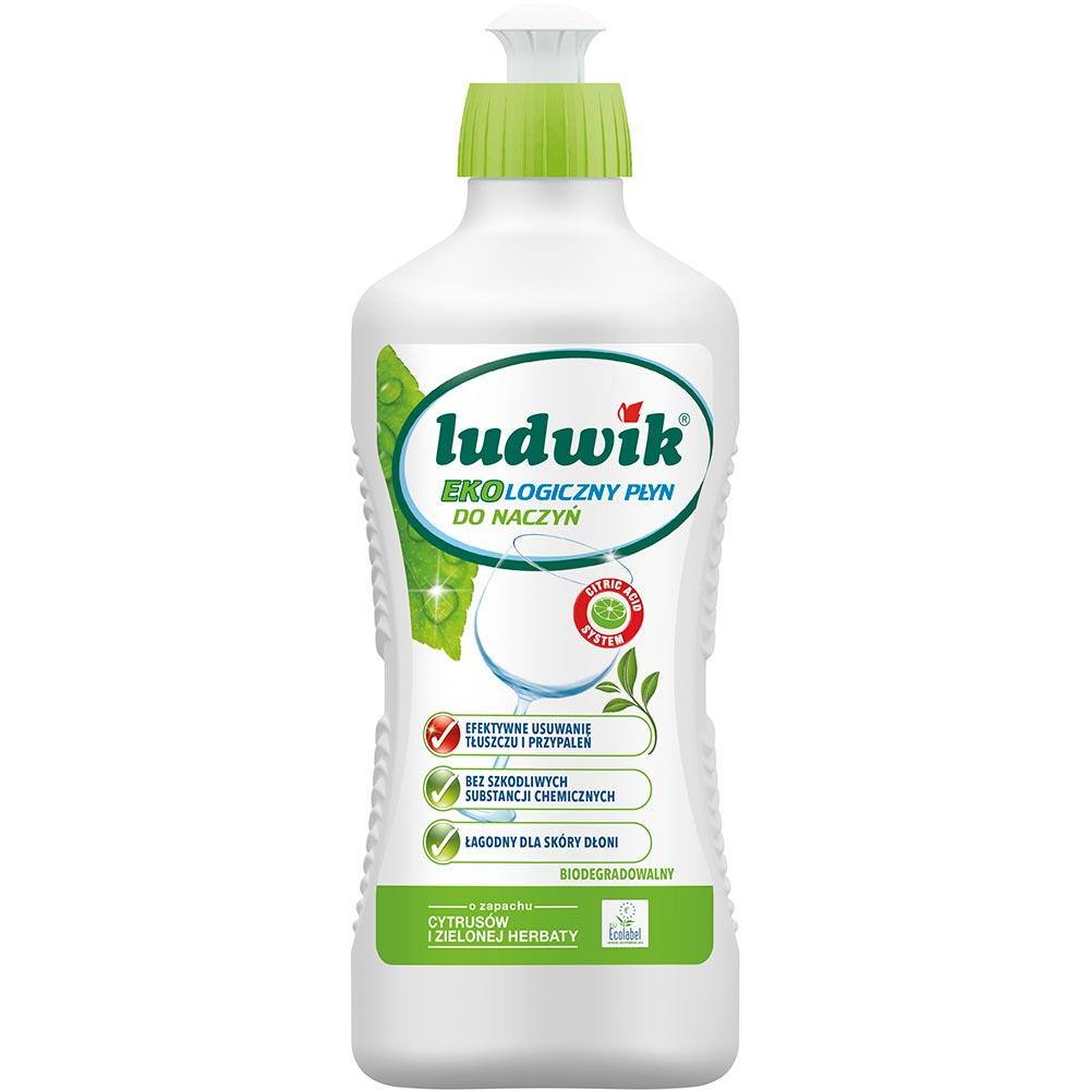 Ludwik Eco płyn do mycia naczyń 900ml Cytrusy i Zielona Herbata ...