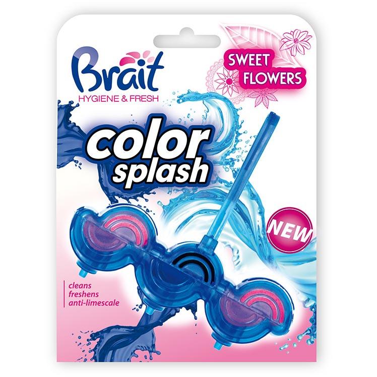 Brait kostka do toalet 40g Color Splash Sweet Flowers - Hurtownia ...