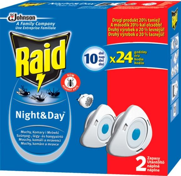 Raid electric na komary wkład do urządzenia elektrycznego NIGHT&DAY ...